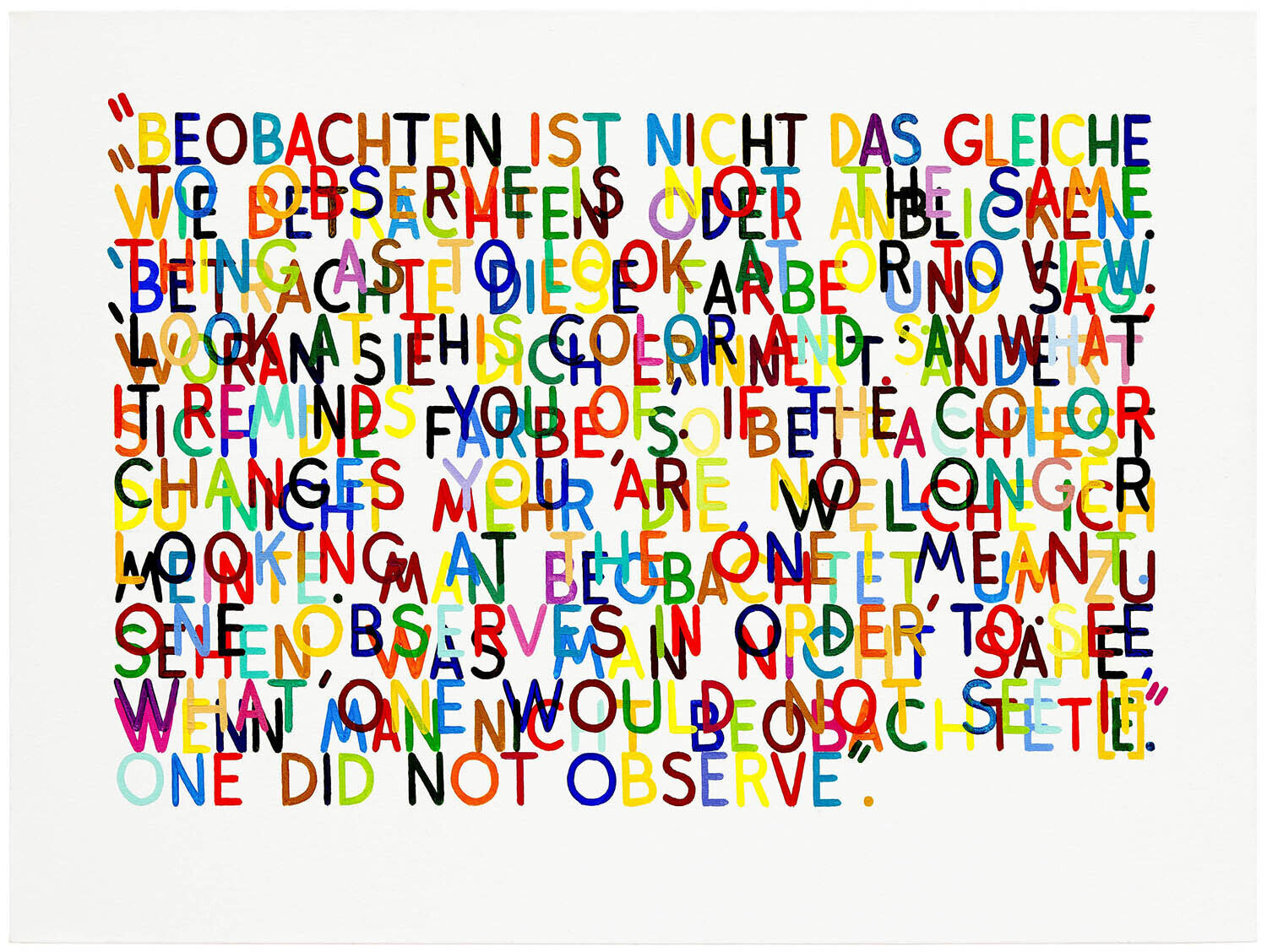Mel Bochner: If the Color Changes | Haus der Kunst Munich